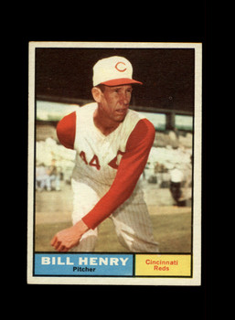 1961 BILL HENRY TOPPS #66 REDS *R8480 - OPC Baseball.com