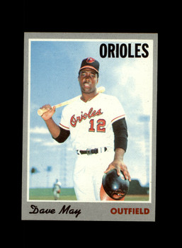 1970 DAVE MAY TOPPS #81 ORIOLES *R6405 - OPC Baseball.com