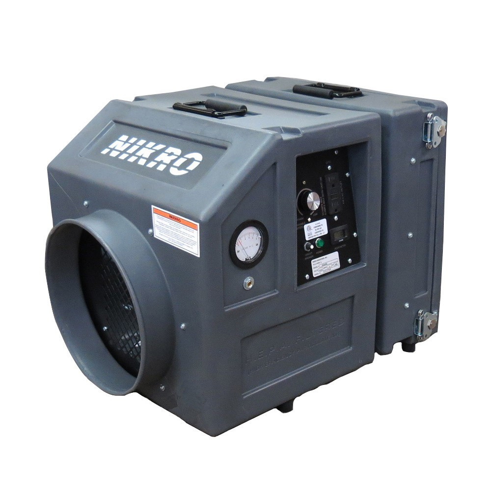 Nikro PS600 Mini Poly Air Scrubber (50cfm-600cfm) - Jendco Safety Supply