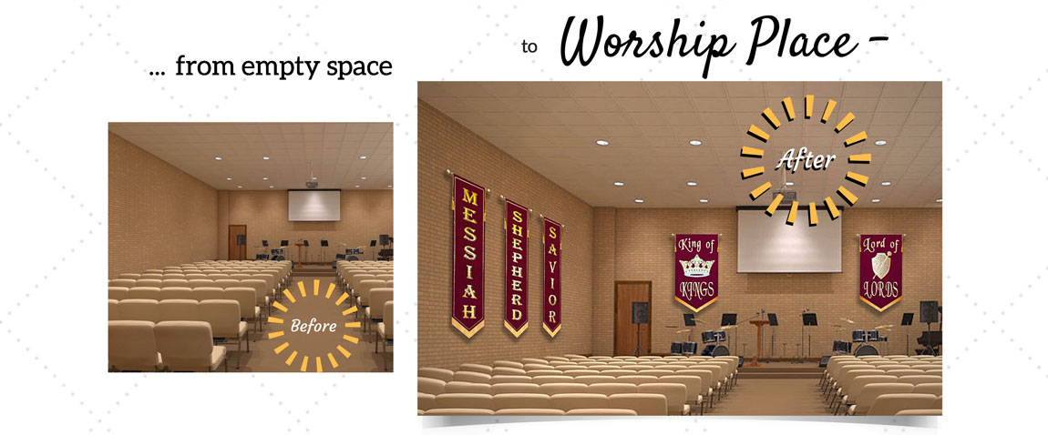 Church Banners from Christian Banners for Praise and Worship