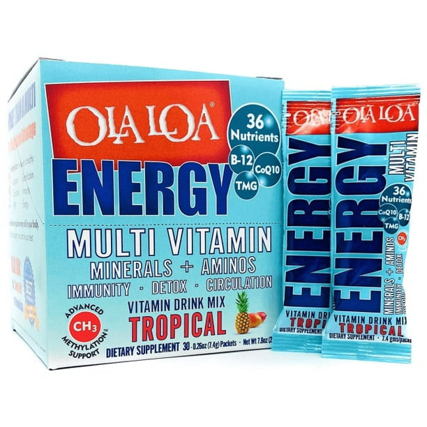 Ola Loa Products Energy Multi Vitamin - Tropical - 30 Packet