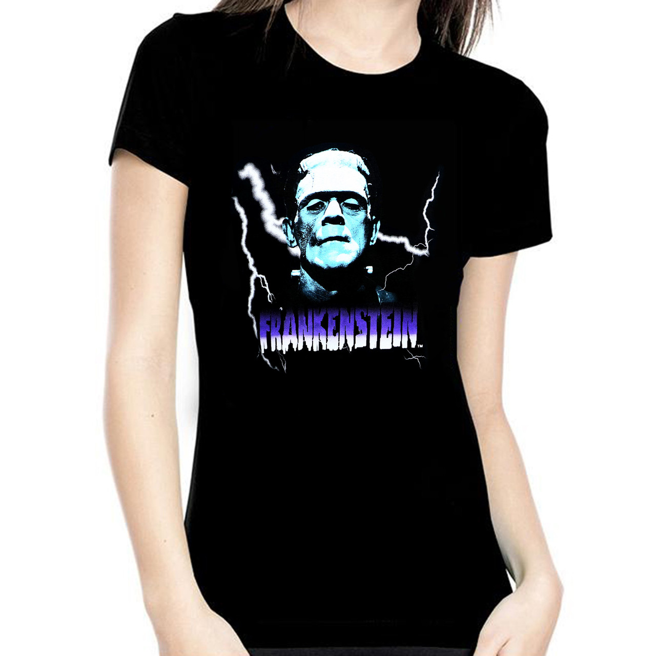 Universal Blue Frankenstein Women's T-Shirt - Merch2rock Alternative ...