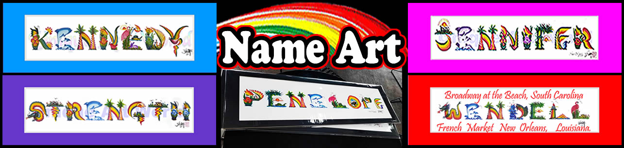 Name Art Painting, Personalize Name Art | Unique Art World