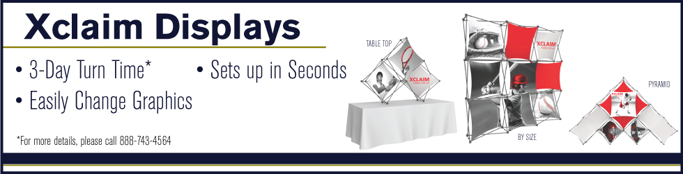 Xclaim™ Fabric Popup Displays | GLM Displays