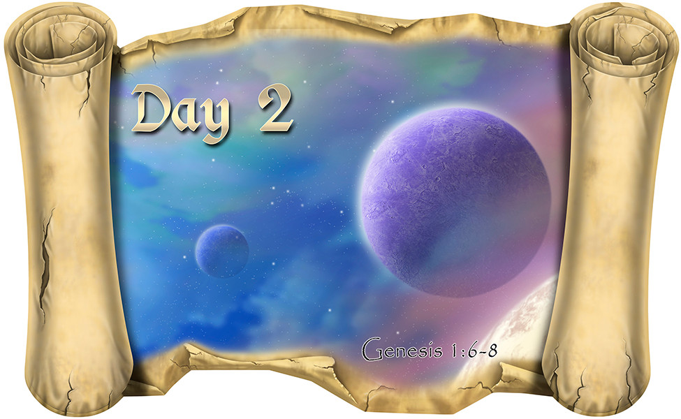 Creation Story Day 2 Bible Scroll Wacky World Studios Themes To Go creation-story-day-2-bible-scroll-wacky-world-studios-themes-to-go