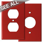 Red Switch Plates, Red Outlet Covers, Decora Rocker Wall Switchplates