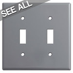 Gray Switch Plates, Grey Outlet Covers, Rocker Light Switch Wall Plate