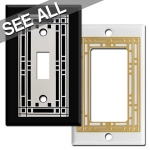 Kyle Design Decorative Switch Plates, Unique Metal Wall Plate Covers