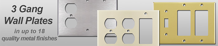 3 Gang Wall Plates | Kyle Switch Plates