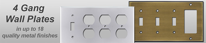 4 Gang Wall Plates | Kyle Switch Plates