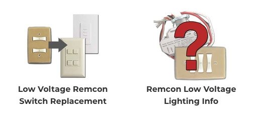 Remcon Low Voltage Switches, Relays, Switch Plates - Replacement Parts