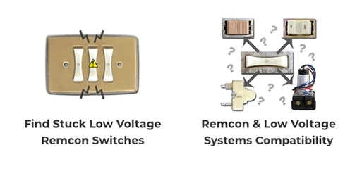 Remcon Low Voltage Switches, Relays, Switch Plates - Replacement Parts