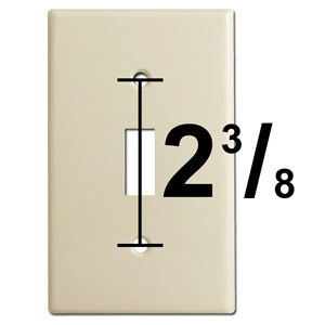 Switch Plate Screw Size & Spacing - Find Wall Plate Screws by Length