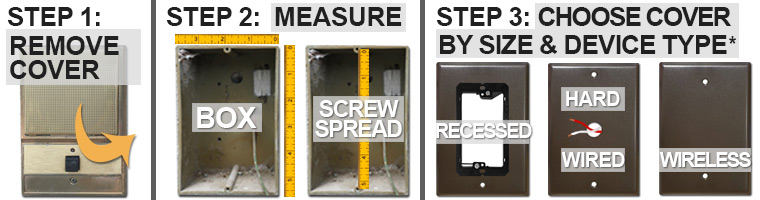 Intercom Speaker & Doorbell Wall Plates - Nutone TekTone M&S