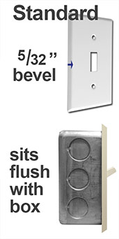 Deep Switch Plate Cover Options for Protruding Wall Boxes