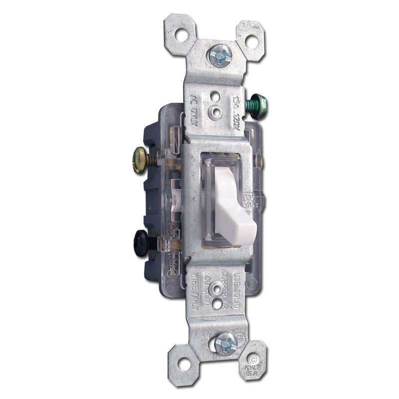 Toggle Light Switches & Dimmers for Wall Switch Plates - All Colors