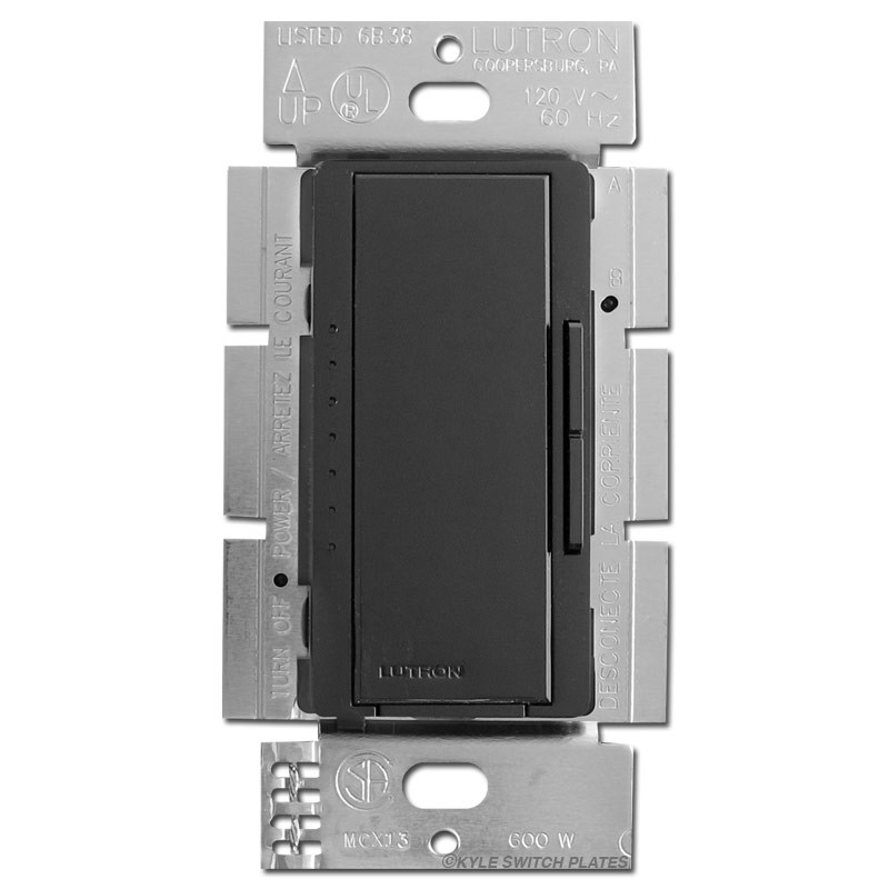 Black Lutron Smart Dimmer Switches - Indicator Lights MA-600