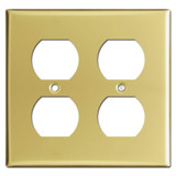 Two Gang Outlet Cover Plates for Round Receptacles
