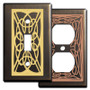 Celtic Art Light Switch Plates in Oiled Bronze - Kyle Design