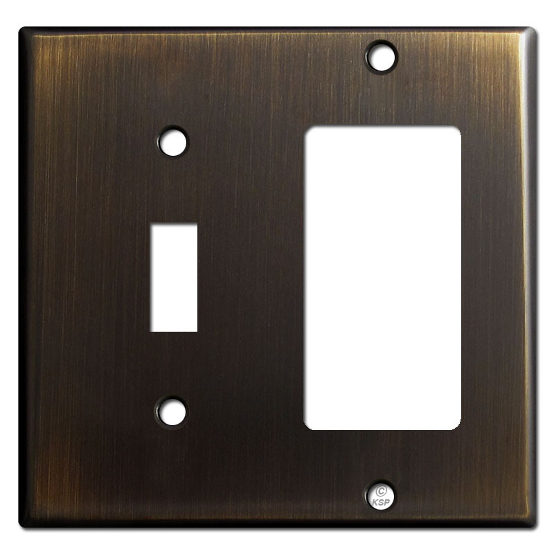 Decora Rocker & Toggle Switch Combo Covers - Oil Rubbed Bronze - Kyle ...