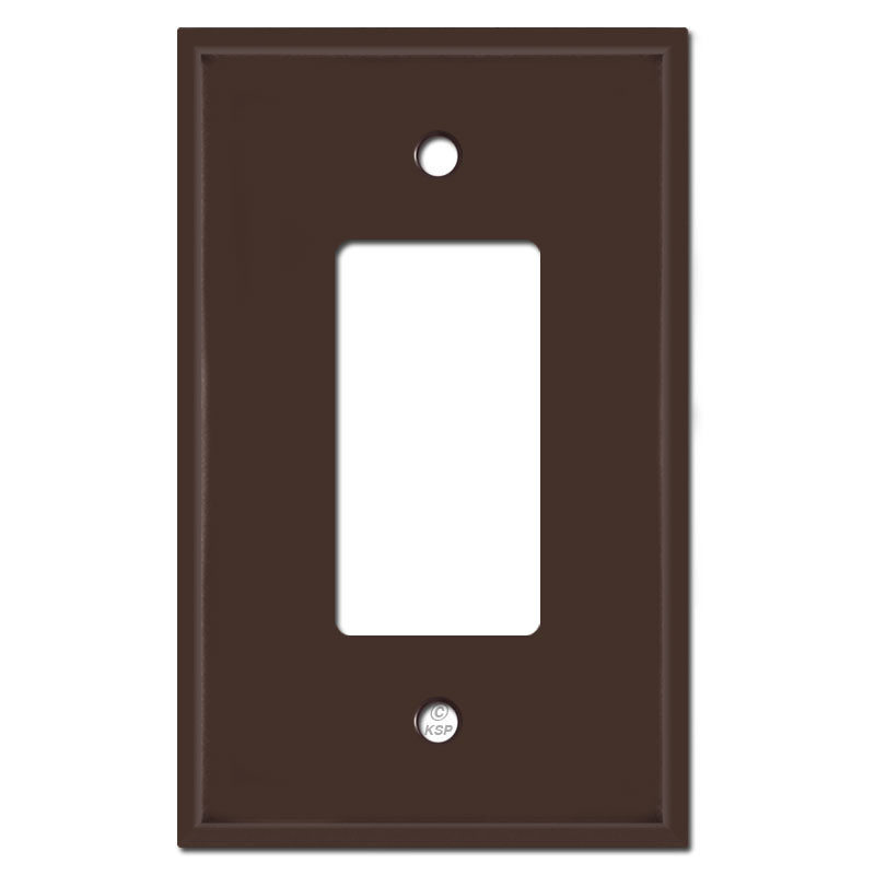 Oversized 1 Gfi Decora Rocker Light Switch Covers Brown