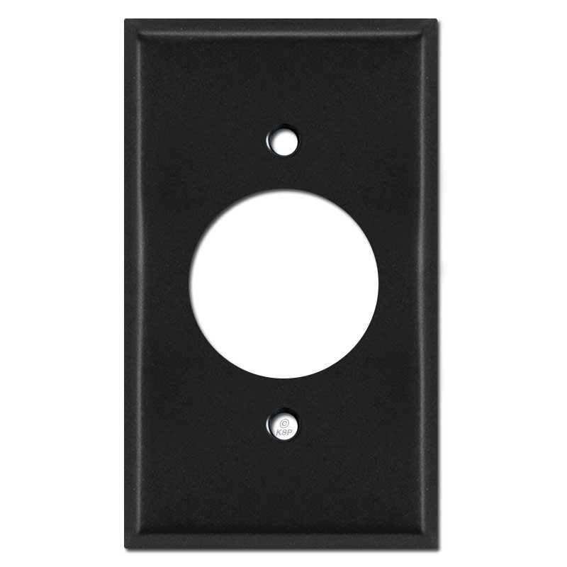 20A Outlet 1.62'' Switch Plates - Black | Kyle Switch Plates