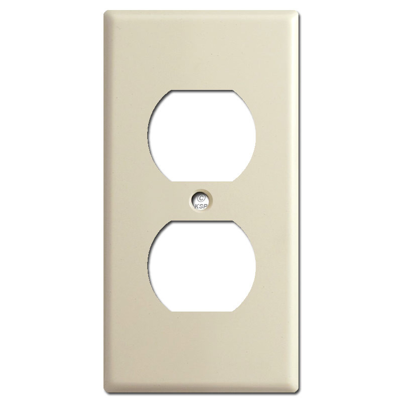2.25'' Skinny Outlet Cover Plates - Ivory | Kyle Switch Plates