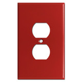 Red Outlet Covers - Red Duplex Outlet & Single Receptacle Plates