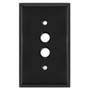 1 Gang Push Button Light Switch Covers - Black