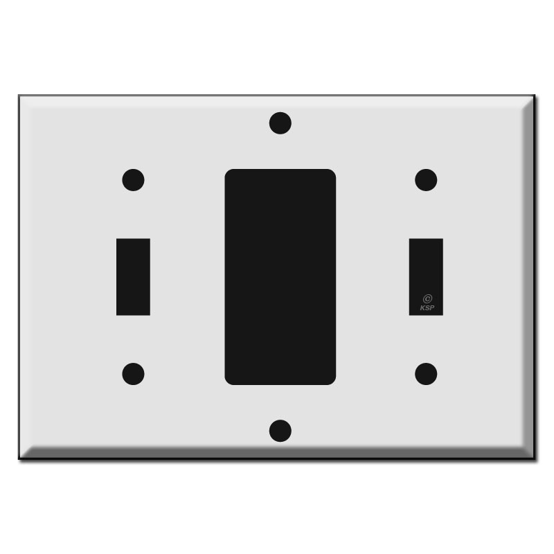 1 Toggle 1 Decora 1 Toggle Combo Light Switch Plate Covers Usa Made