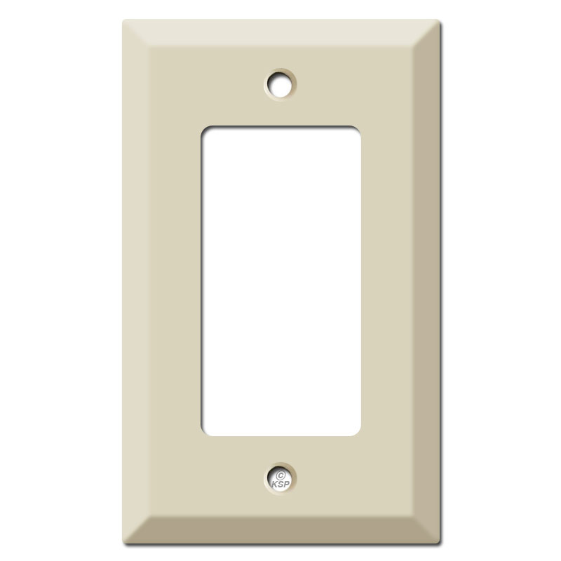 Deep Raised 1 Decora Rocker Light Switch Cover Ivory