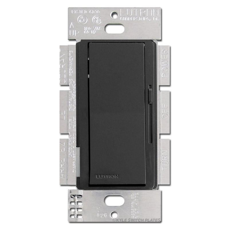 Magnetic Low Voltage Dimmer Switch Black Lutron 600VA