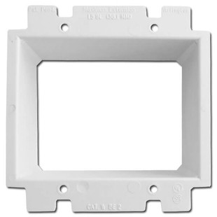 2-Gang Electrical Box Extender Raises Recessed Outlet