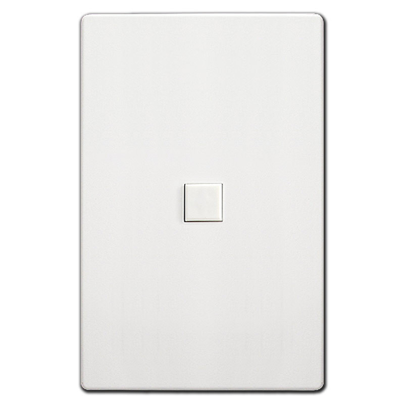 Touchplate 1 Switch Low Voltage Mystique Control White