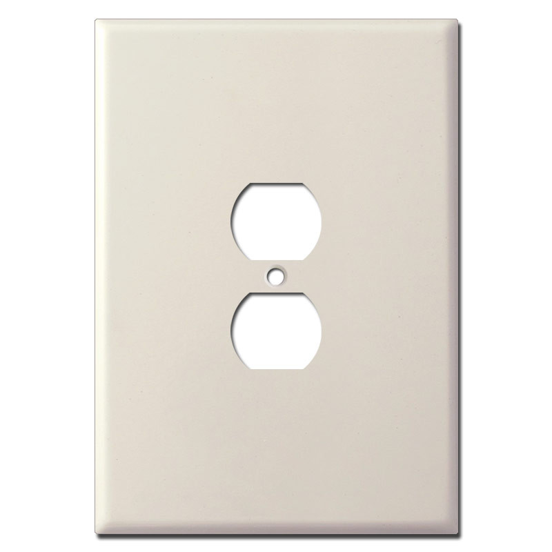 Ultra Oversized Outlet Cover in 7.5'' Tall Size - Light Almond