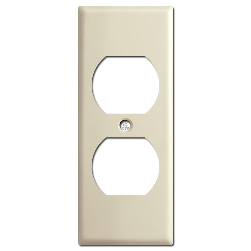 1.75'' Narrow Duplex Electrical Outlet Cover Plate - Ivory