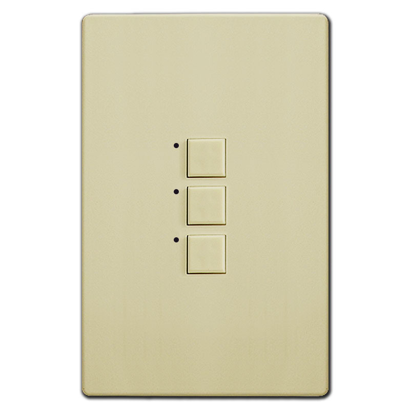 Low Voltage 3 Led Switch Touch Plate Mystique Ivory