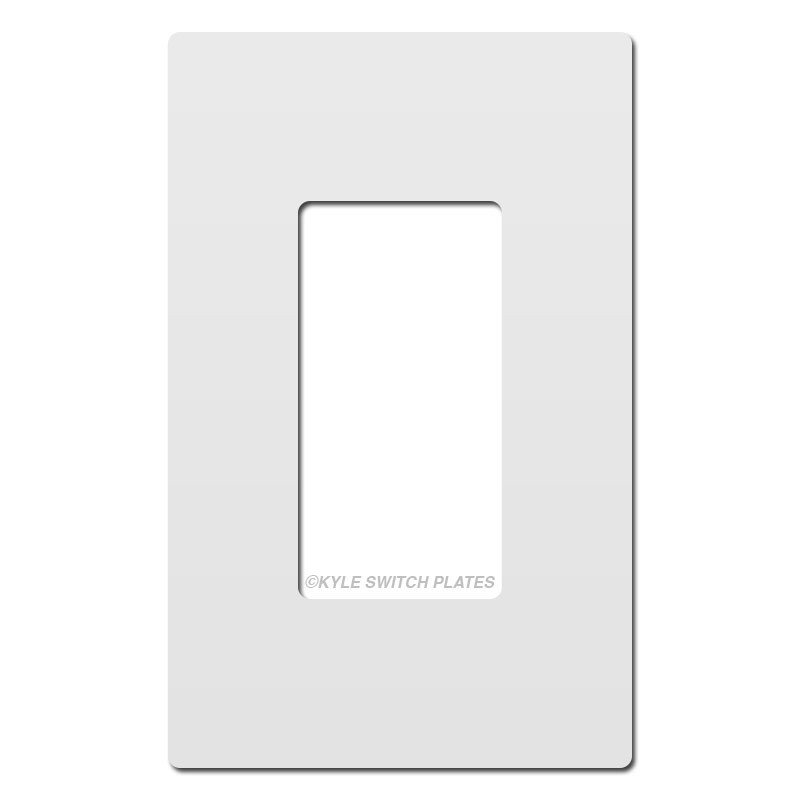 White Plastic Screwless Wall Plate Cover - 1 Gang Legrand