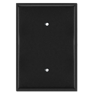 Extra Large Blank Oversized Light Switch Cover 6.4'' x 4.5'' - Black