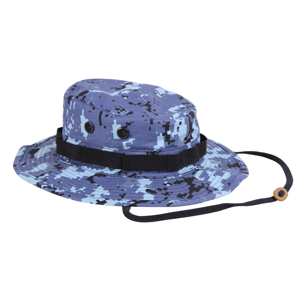 Shop Blue Digital Camo Boonie Hats - Fatigues Army Navy Gear