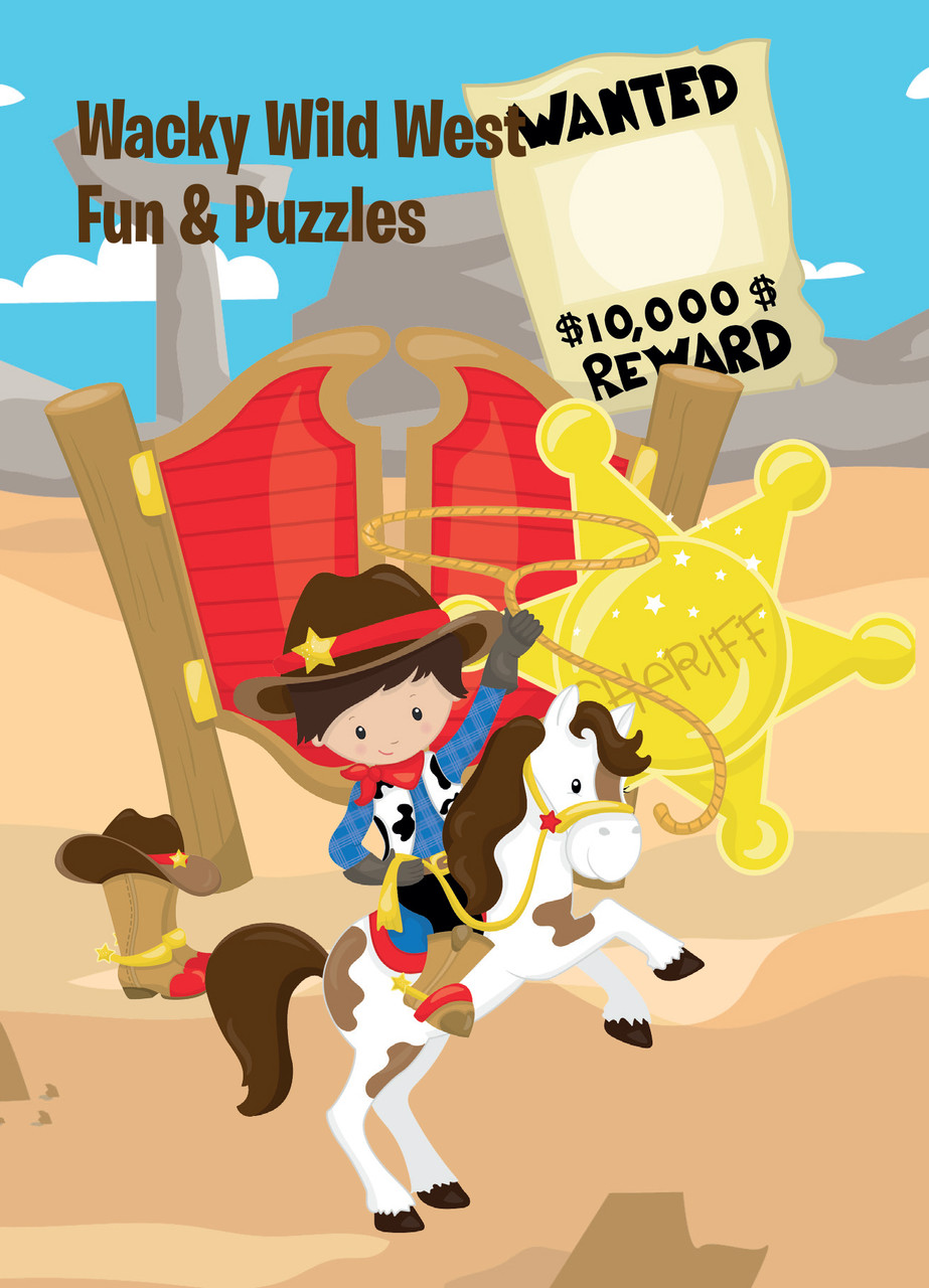 Wild West Cowboy Activity Booklet