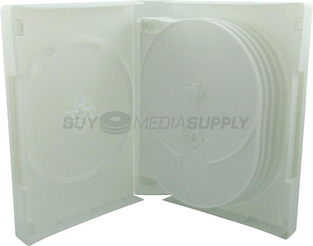 39mm White 12 Discs DVD Case - BuyMediaSupply.com
