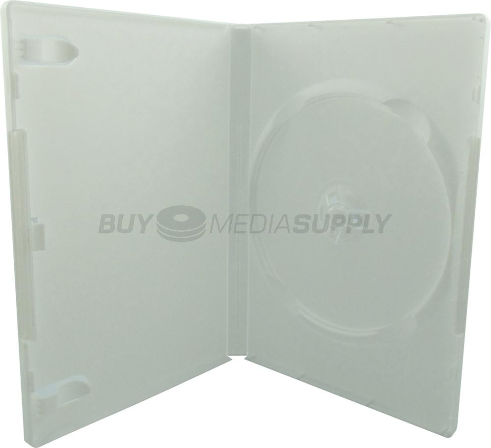 14mm Standard White 1 Disc DVD Case - BuyMediaSupply.com