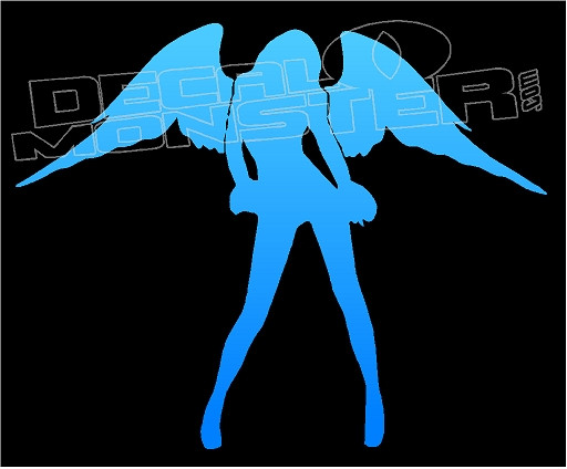 Angel Hot Girl Silhouette 2 Decal Sticker