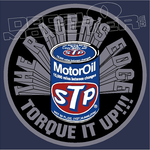 The Racers Edge STP Motor Oil Decal Sticker - DecalMonster.com