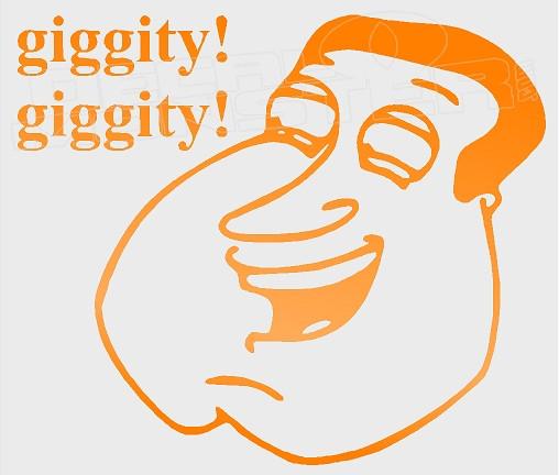 Family Guy Quagmire Giggity Giggity Decal Sticker - DecalMonster.com