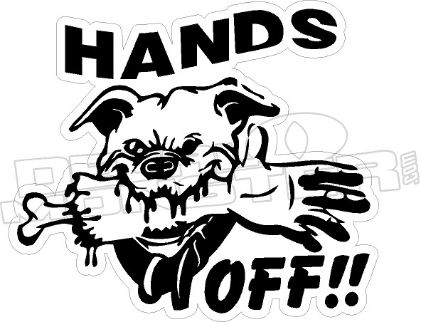 Hands Off - Funny Decal - DecalMonster.com