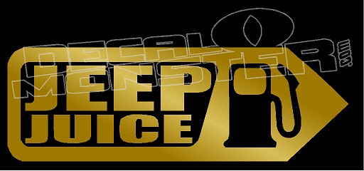 Jeep Juice Gas Arrow Decal Sticker - DecalMonster.com