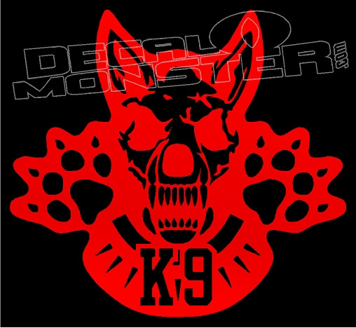 Fierce K9 Style 1 Dog Decal Sticker - DecalMonster.com