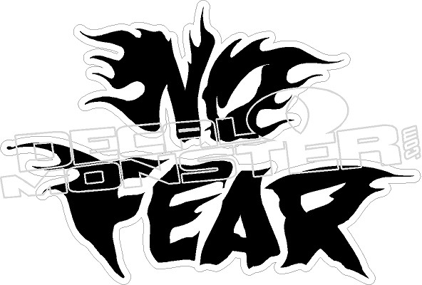No Fear 8 decal - DecalMonster.com